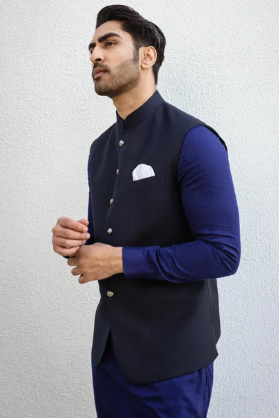 Men Half Jacket Wedding Wear Classic Indian Ethnic Half Jackets Sainly