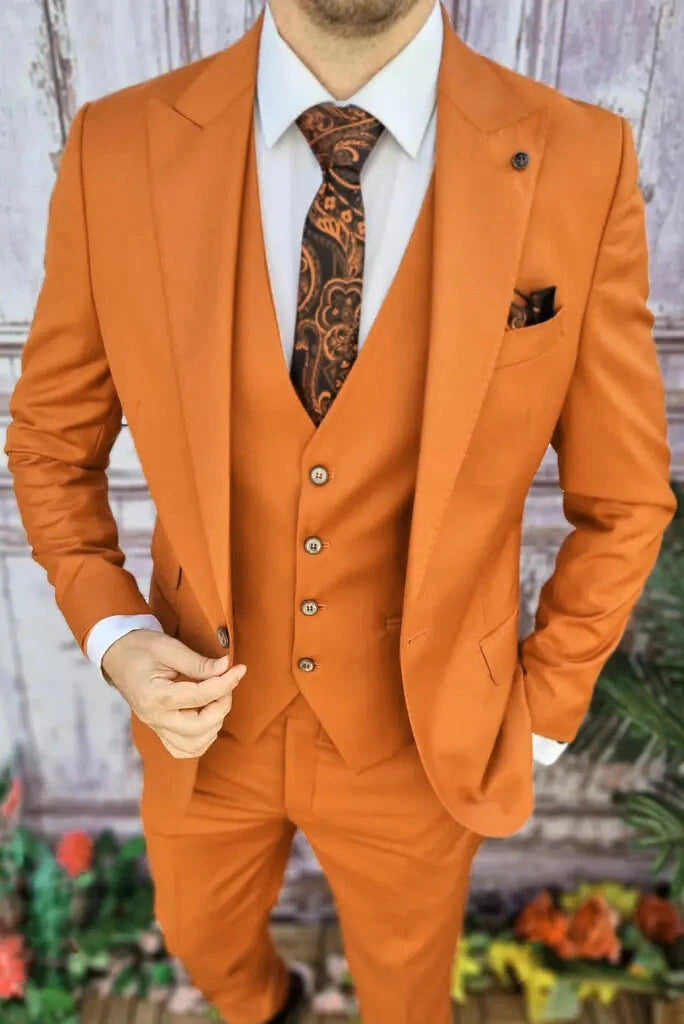Orange wedding suit 60 photos - Vianawedding.com