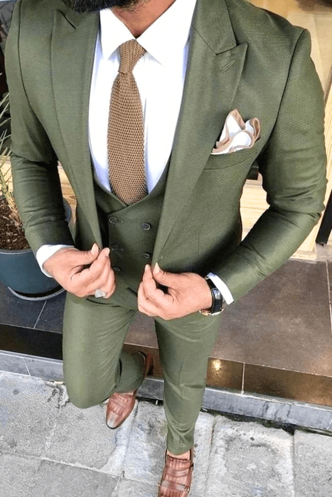 Buy An Affordable And Trendy Olive Color Mens Suit– SAINLY