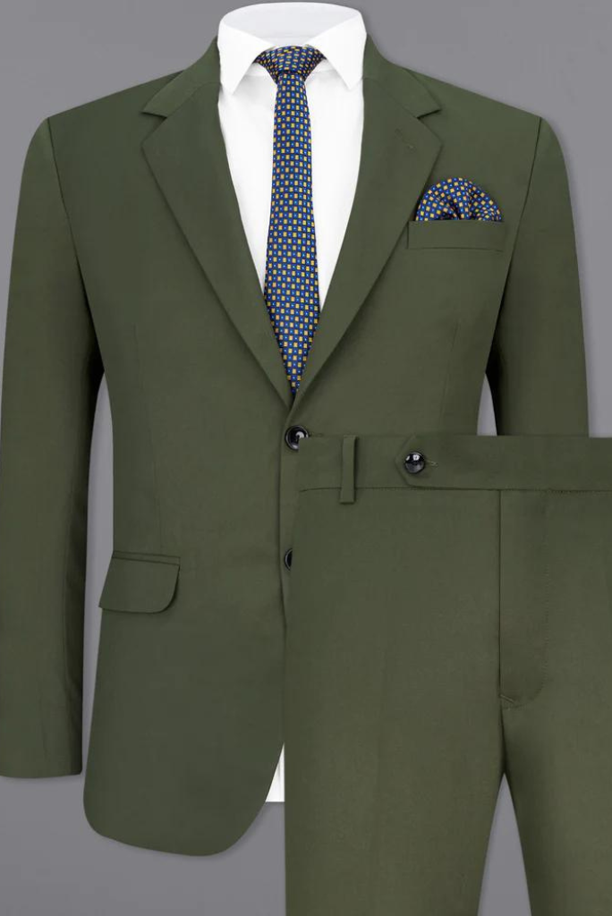 Green Suit Two Piece Men Formal Suit Bespoke Wedding Suit Sainly– SAINLY