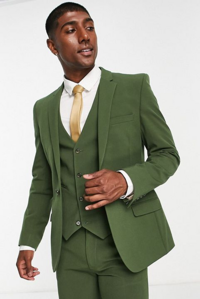 Men 3 Piece Suit Green | Wedding Suit | Dinner Suit | Sainly– SAINLY