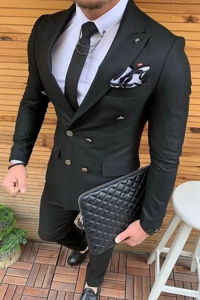 Black Suits for Men | Best Wedding Suits | Party Wear Suit | SAINLY